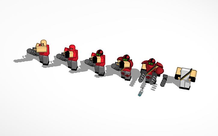 3D design TDS Minigunner - Tinkercad