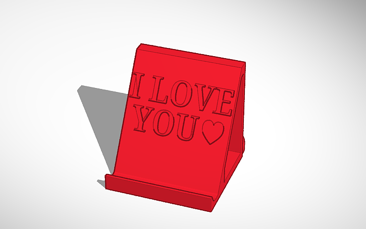 3D design Porta telefono | Tinkercad