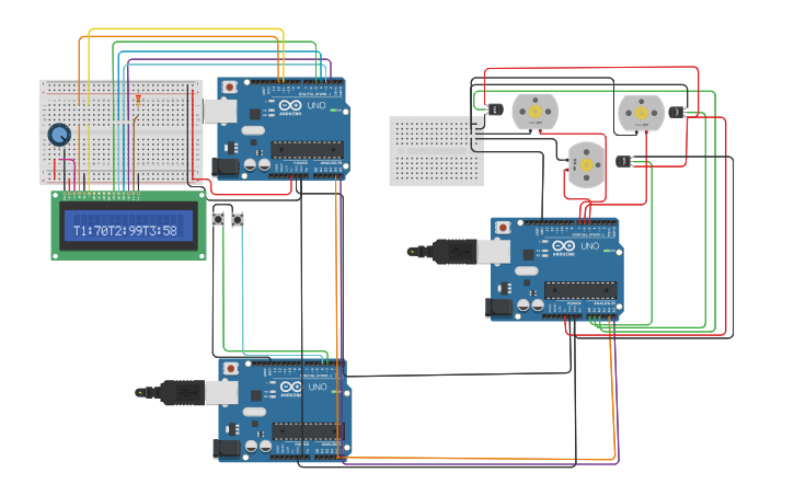 Circuit design I2c en curso - Tinkercad