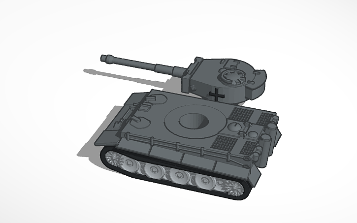 3D design Tiger 1. - Tinkercad