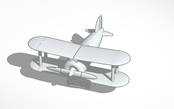 3D design Propeller Airplane - Tinkercad