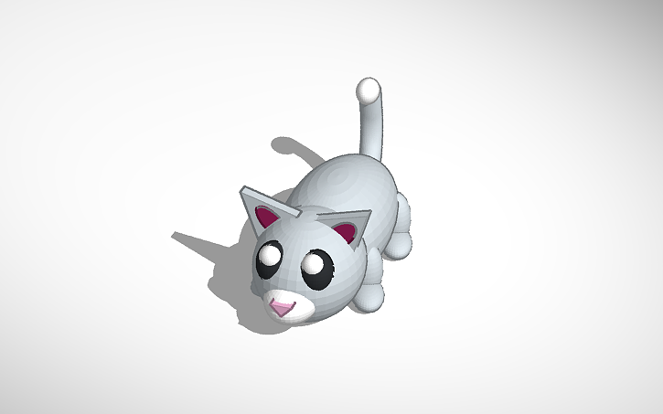 3D design Cute Kitten - Tinkercad