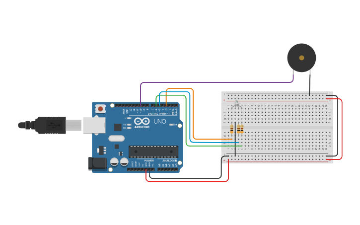 Circuit design 3 T-Rex - Tinkercad