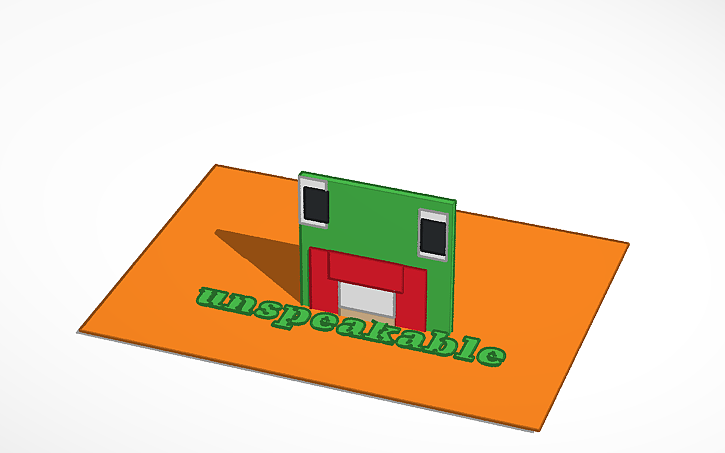 3D design minecraft unspeakable - Tinkercad