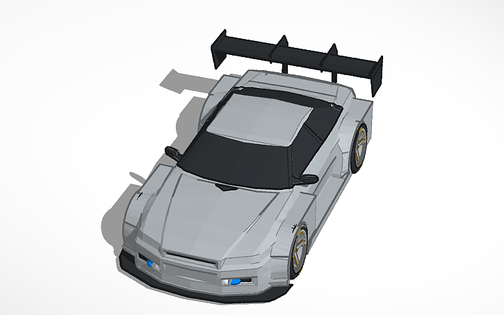3D design Nissan GTR (R34) Racebody - Tinkercad