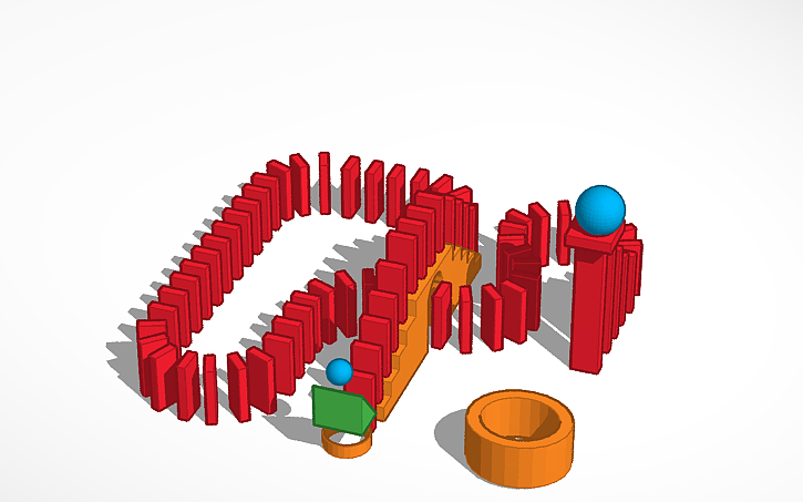 3D design Dominoes v2 - Tinkercad