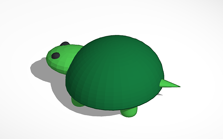 3D design turtle - Tinkercad