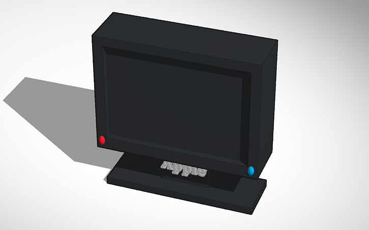 3D design TV apple | Tinkercad