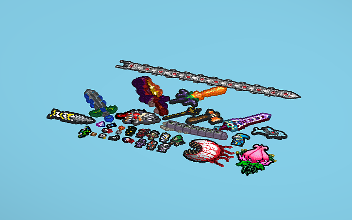 3D design The Ultimate Terraria Lover's Collection - Tinkercad