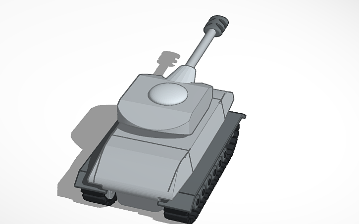 3D design Tank - Tinkercad