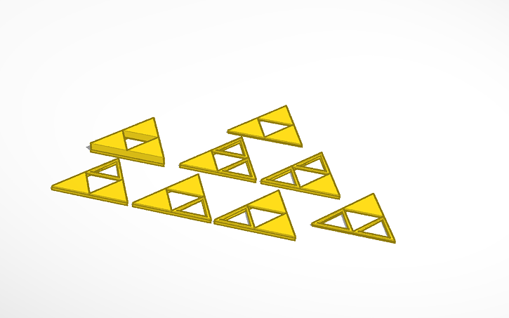 3D design Different Versions of the Triforce (Printable) | Tinkercad