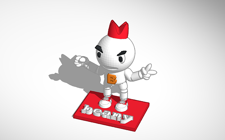 3D design beany boy | Tinkercad