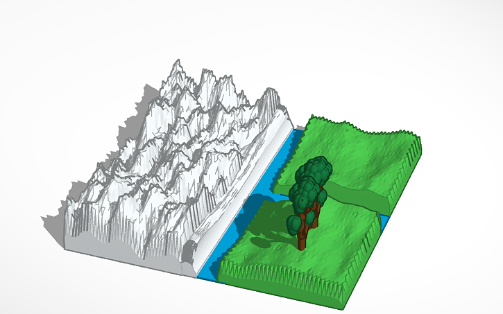 3D design Earth Landscape | Tinkercad