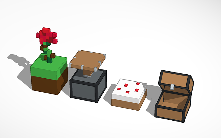 3D design Minecraft Blocks - Tinkercad