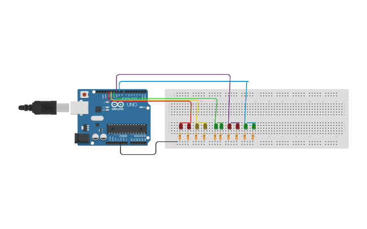 Circuit design semáforo de pedestre sidivaldo 414103357 | Tinkercad