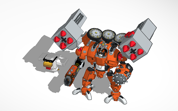 3D design Mech warrior - Tinkercad