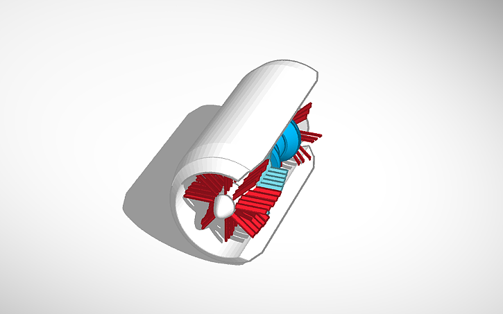 3D design Turbo jet engine | Tinkercad