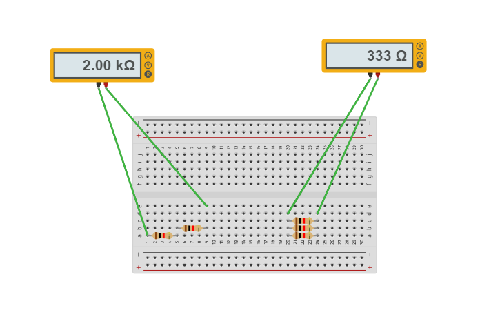 Circuit Design Resistors In Series And Parallel Tinkercad