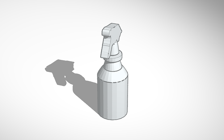 3D design Spray Bottle - Tinkercad