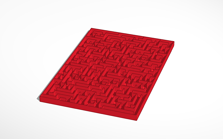 3D design maze 30x20 | Tinkercad