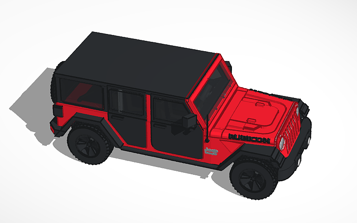3D design JEEP RUBICON - Tinkercad