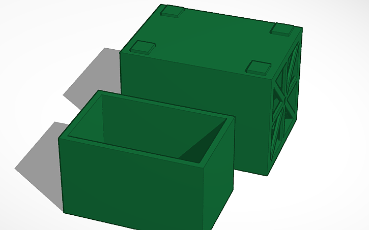 3d Design Square Stackable Shelf Tinkercad