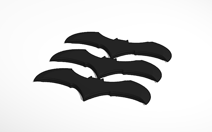 3D design Batarang Set | Tinkercad