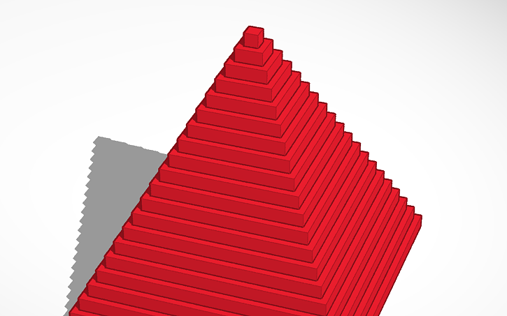 3D design Square Pyramid - Tinkercad