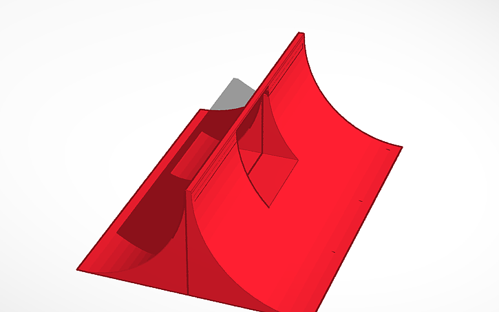 3D design ramp - Tinkercad