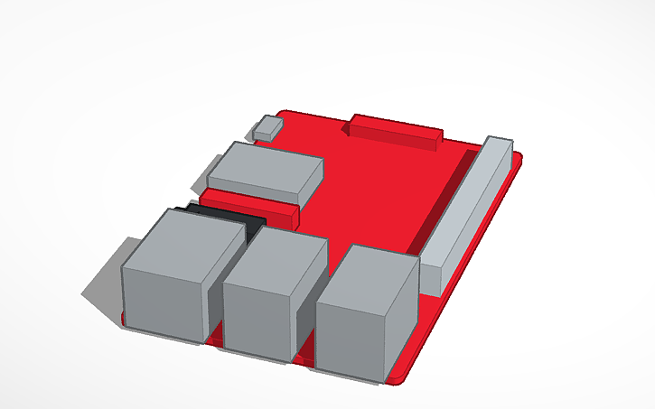 3d Design Raspberry Pi 3 B Tinkercad