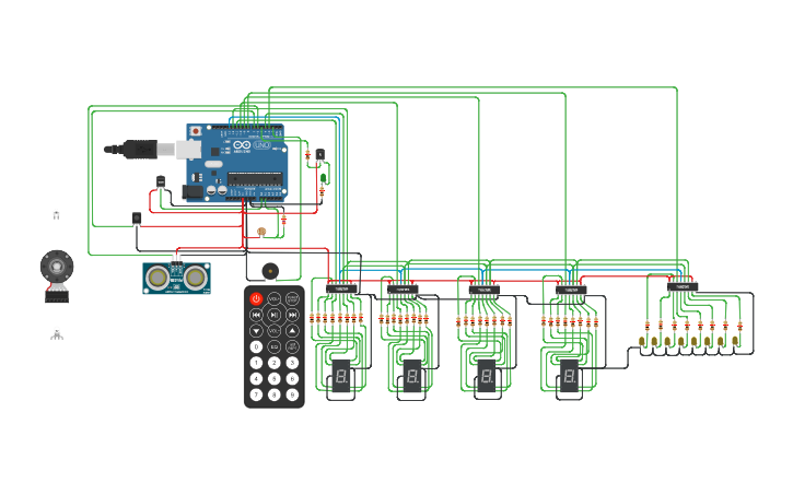 Circuit design 74HC595-Multifuncional-2 - Tinkercad