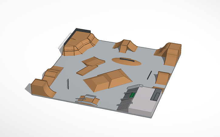 3D design skatepark - Tinkercad