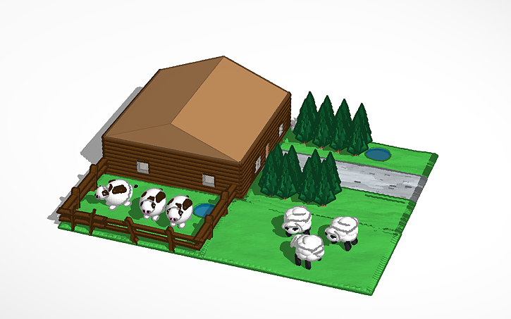 3D design Country house and Farm | Tinkercad