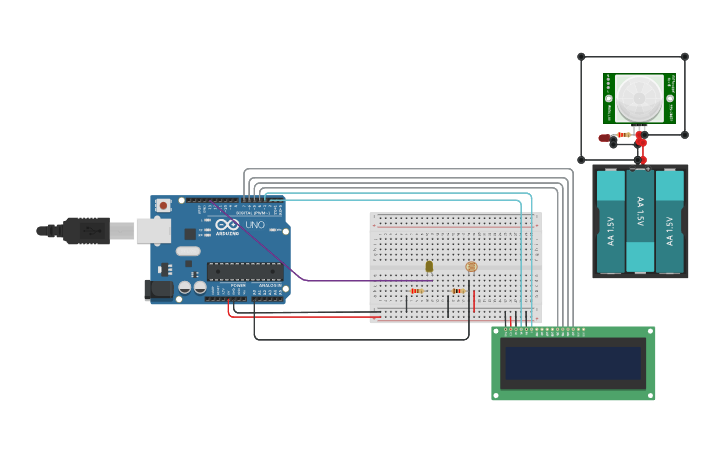 Circuit design Practica electronica - Tinkercad