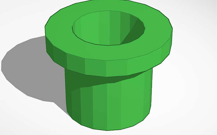 3D design Mario Pipe - Tinkercad