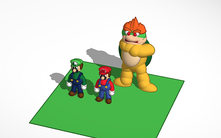 3D design Super Mario Bros. - Tinkercad