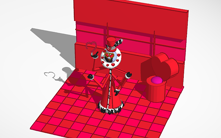 3D design Valentino from Hazbin hotel - Tinkercad