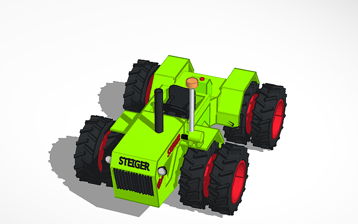 3D design 1972 Steiger Super Wildcat without cab but with duals | Tinkercad