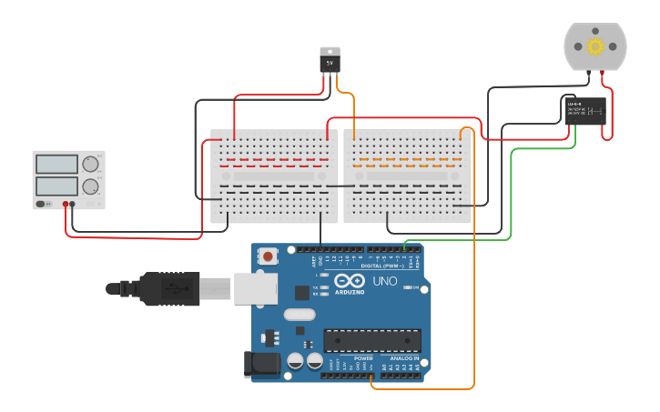 Circuit design Hydro Just Pump - Tinkercad