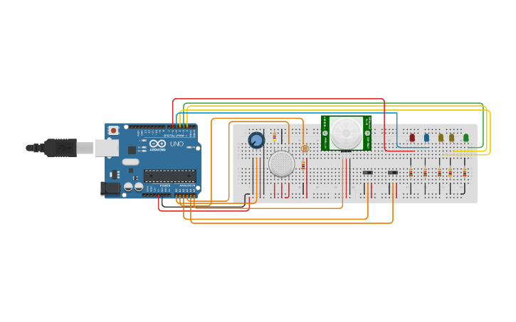 Circuit design Smart car headlights system | Tinkercad