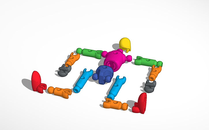 3D design tinkerplay man - Tinkercad
