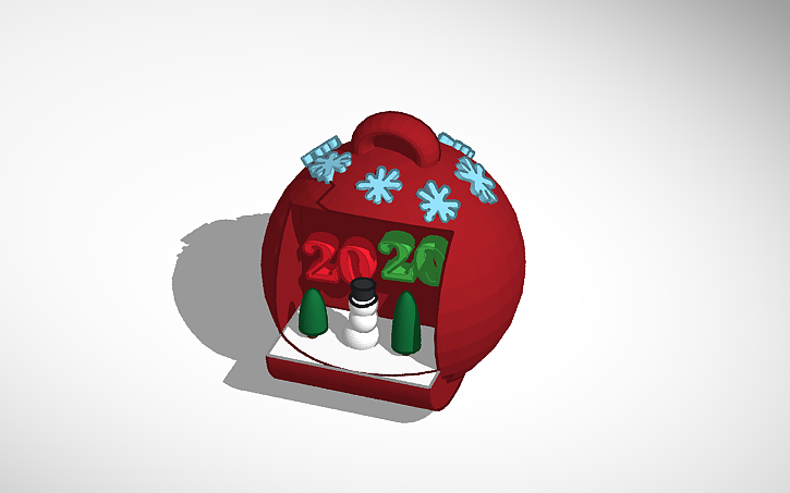 3D design Holiday 2020 Ornament | Tinkercad