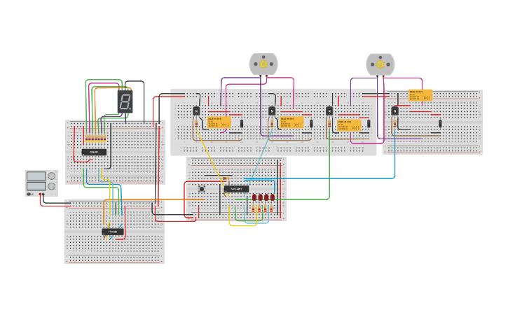 Circuit design Copy of 74HC93_7segment - Tinkercad