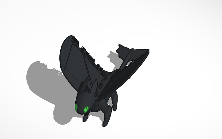 3D design Toothless Httyd - Tinkercad