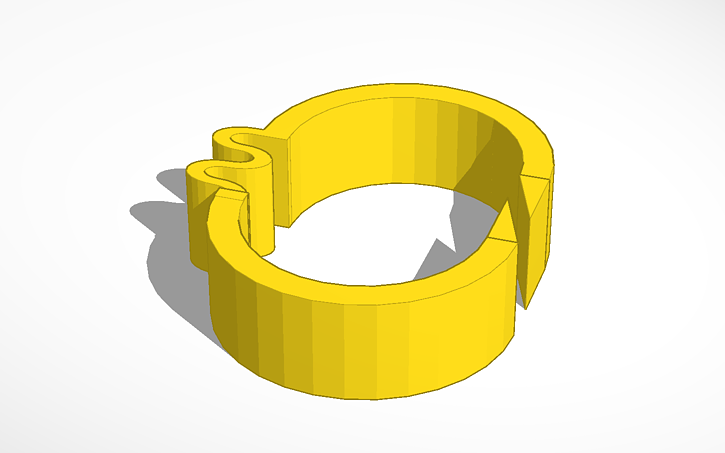 3D design Flexible Cable Clamp - Tinkercad