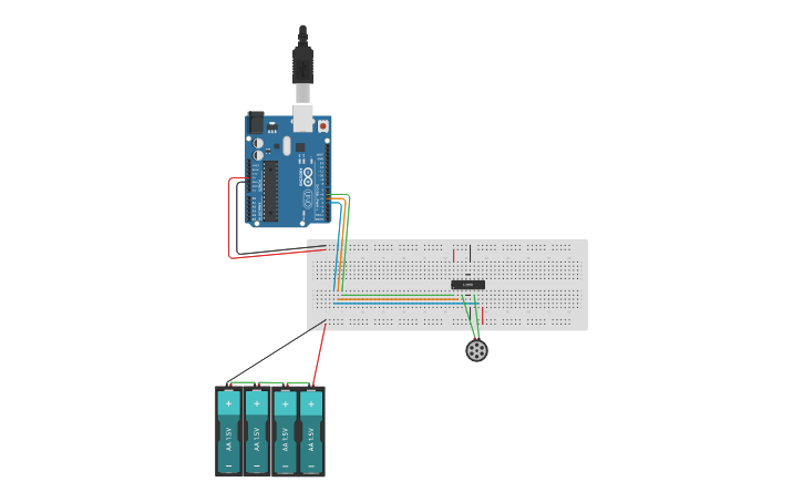 Circuit Design 2 Motores Tinkercad