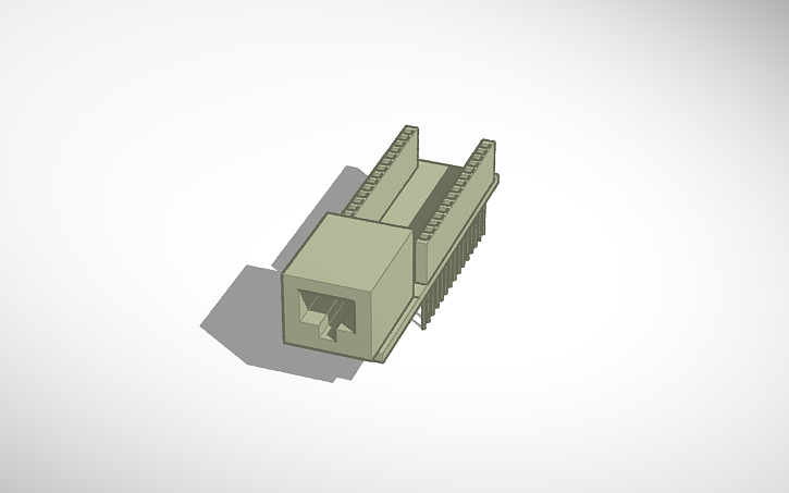 3d Design Robotdyn W5500v2 Ethernet Shield For Arduino Nanov3 Tinkercad