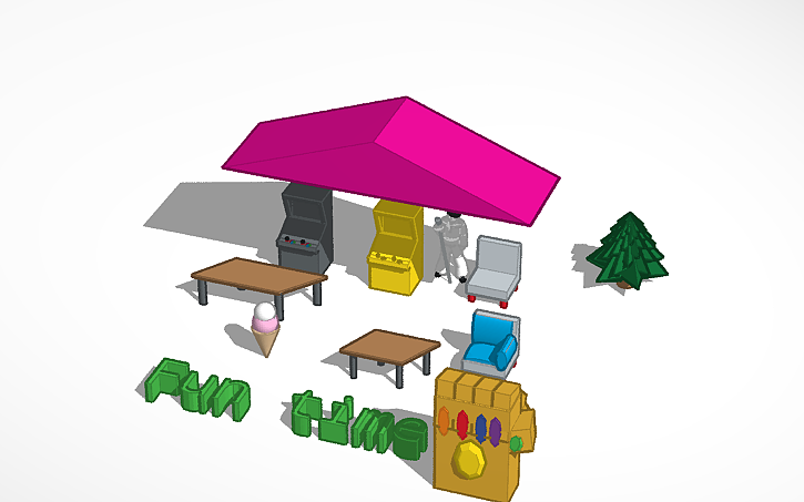 3D design My 3D model for Tech - Tinkercad