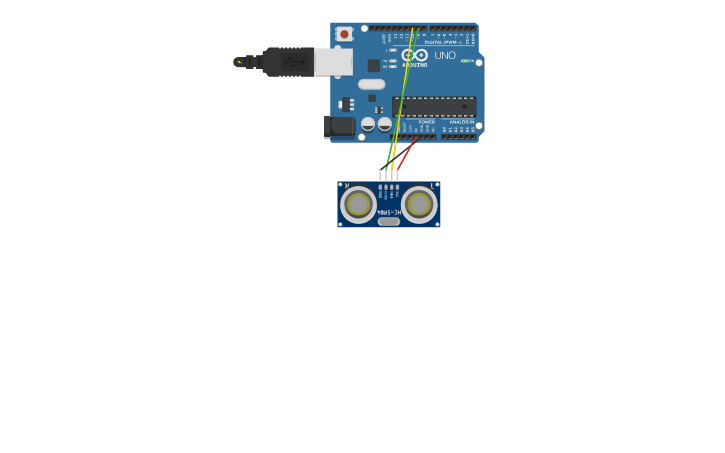 Circuit Design Experiment No 6 Ultrasonic Distance Sensor Tinkercad