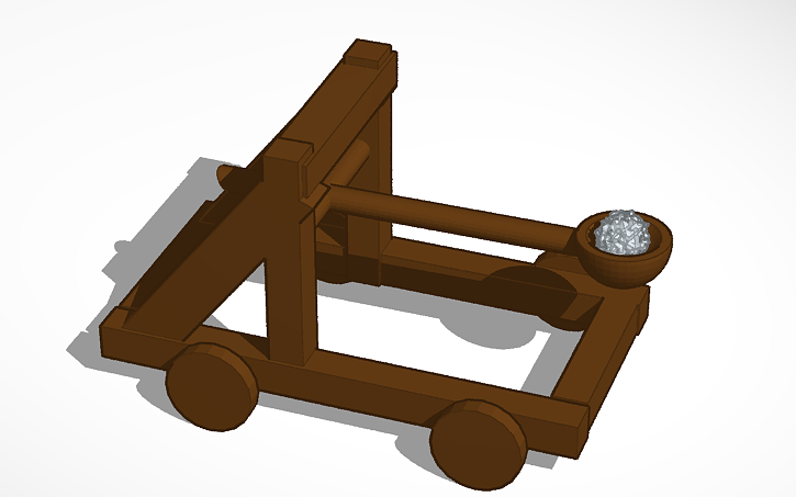 3D design catapult - Tinkercad